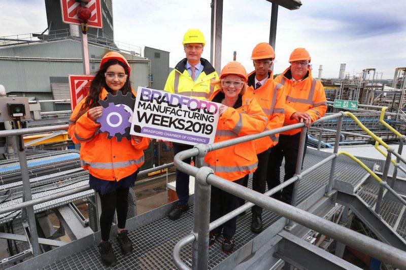 Students and businesses celebrate the start of Bradford Manufacturing ...
