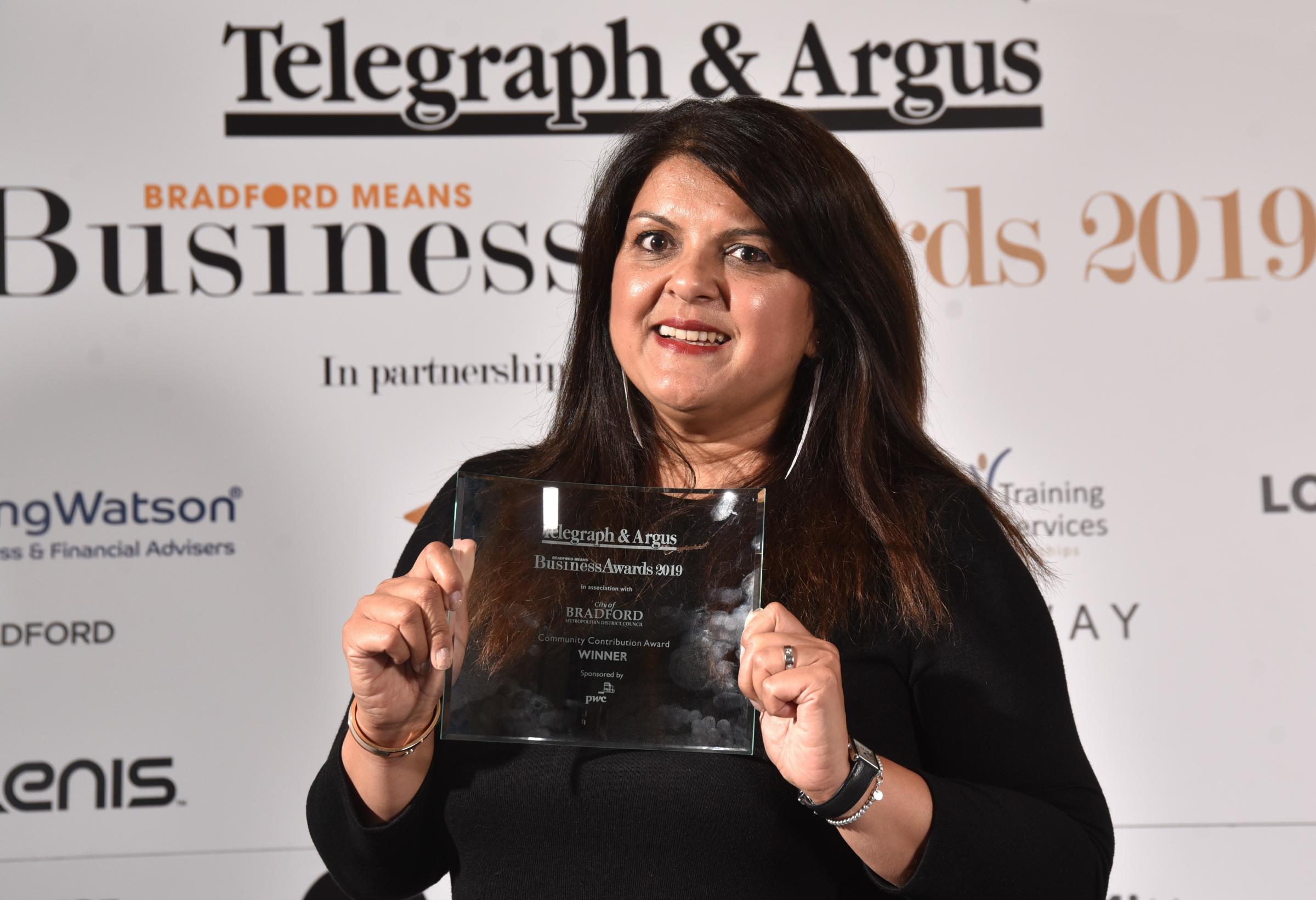 Sarah Khan-Bashir wins community award at Bradford Means Business ...