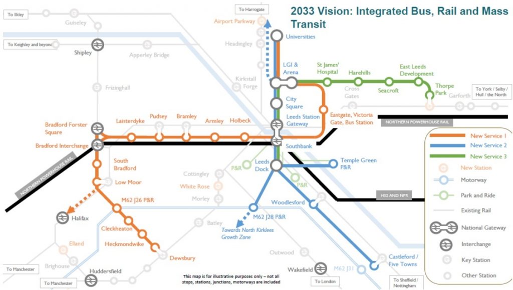 Proposed mass transit scheme likely to be battery powered - Bradford ...