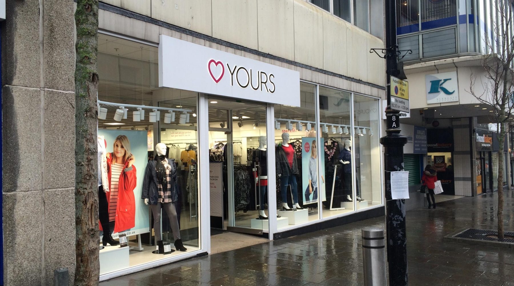 Retrospective plan for shop frontage in city centre unit - Bradford ...